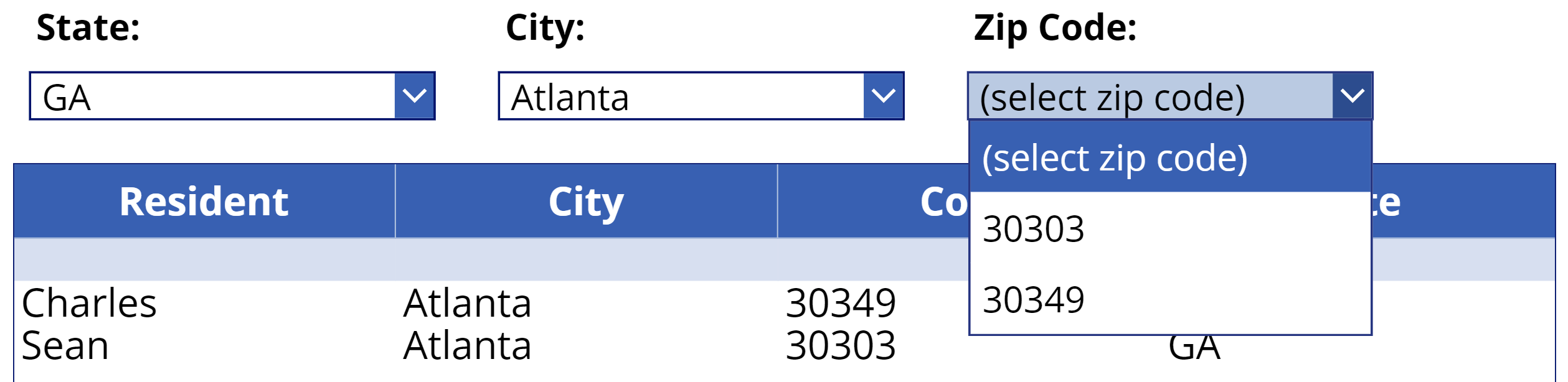 Power Apps: Cascading Columns (custom) | console.log('Charles');