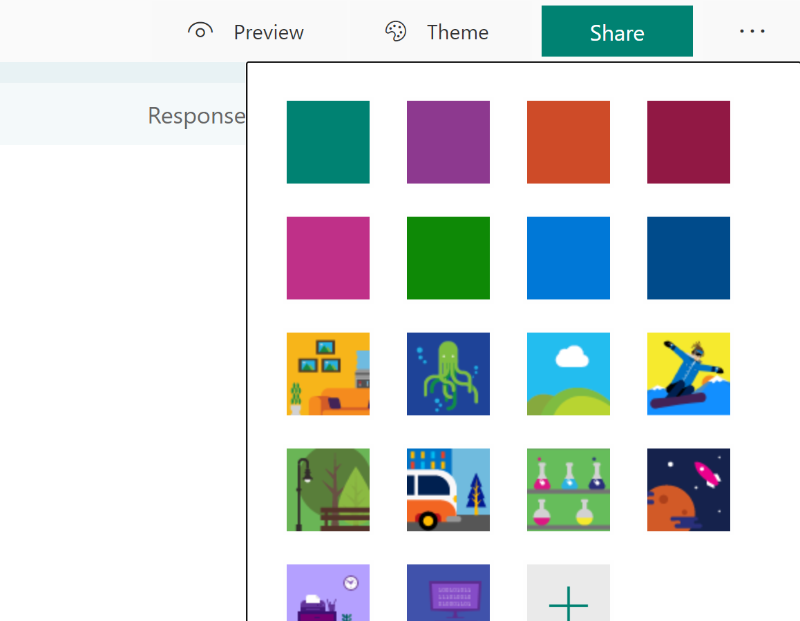 Microsoft Forms: Hidden Themes! | console.log('Charles');
