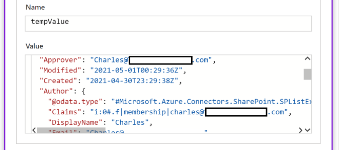 Power Automate: Object Properties | console.log('Charles');