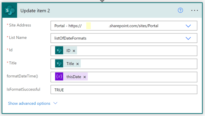 Power Automate: Valid Date/Time Inputs | console.log('Charles');