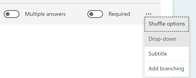 MS Forms: Bulk Copy/ Paste Options | console.log('Charles');