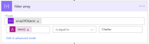 Power Automate: Lookup Table Arrays | console.log('Charles');