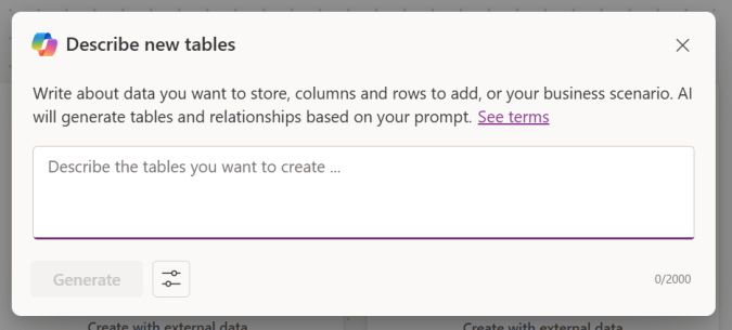 Microsoft Dataverse: Table Designs w/ Copilot | console.log('Charles');