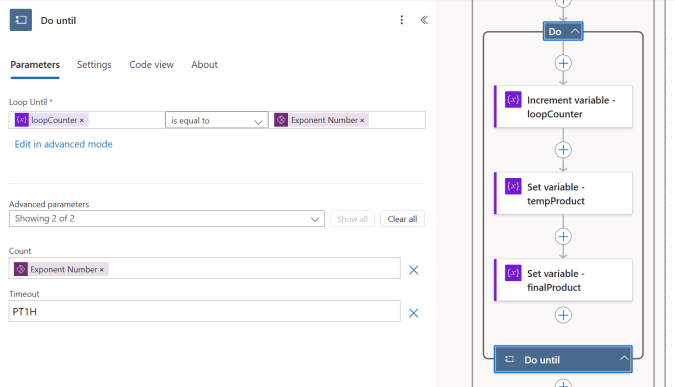 Power Automate: Do While Loop | Calculate Power Of | console.log ...