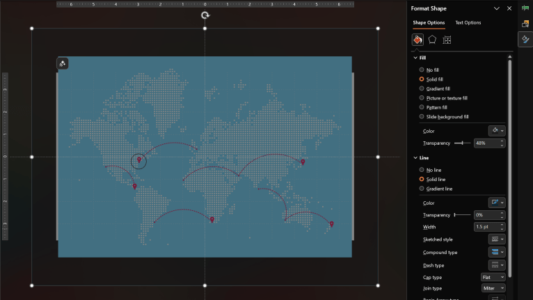 PowerPoint: Animations + Transitions | Map Highlighting | console.log ...